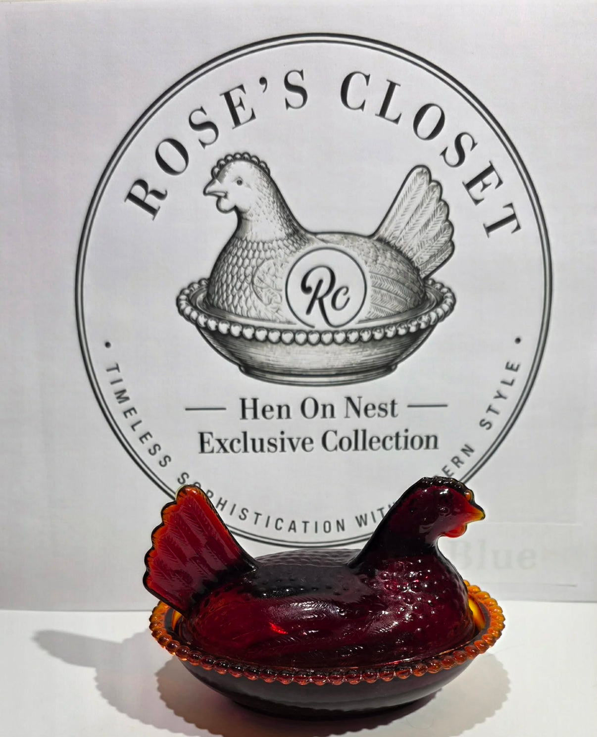 RED 4-Inch Hand-Sculpted Mold Hen on Nest Covered Dish WHOLESALE / BUL ...